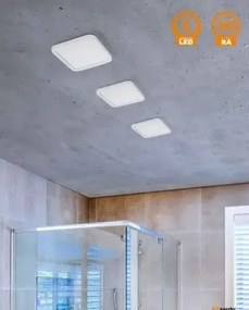 Bodové světlo Slim 15 Square 3000K Ip44 bílé do sádrokartonu