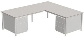 No brand  Kancelářský stůl Combi-Classic se dvěma kontejnery, levé provedení
