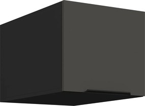 ARIA pe | horní skříňka 40 NAGU-36 1F výklopná | 40 cm | HLUBOKÁ | ANTI FINGERPRINT povrch | černá/šedá grafit