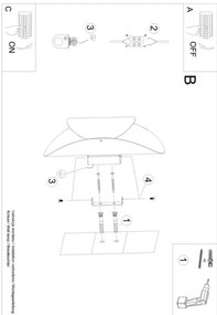 Sollux SL.1063 - Nástěnné svítidlo TEAR 1xG9/40W/230V černá