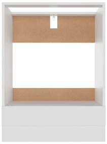 Skříňka na troubu bílá 60 x 46 x 81,5 cm dřevotříska - Default Title