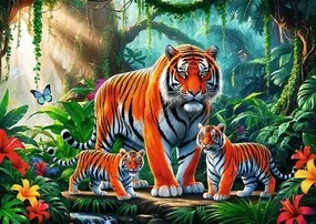 TREFL Puzzle Tygří zvyky / 200 dílků / od 7 let