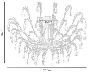 ONLI - Stropní svítidlo TERESA 5xE14/6W/230V bronzová