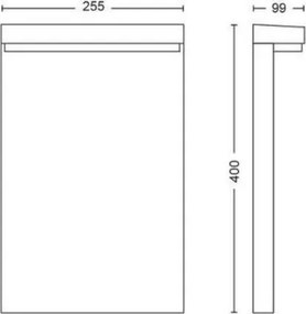 Venkovní sloupkové svítidlo Philips Hue Nyro 17455/30/P7 2000K-6500K RGB