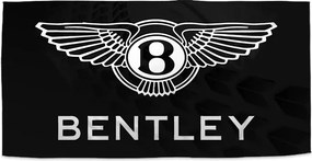 Sablio Ručník Logo Bentley Černý - 30x50 cm