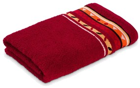 COUNTRY ručník 50 x 100 cm, červená