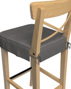 Sedák na židli IKEA Ingolf - barová barva šedá látka pletený vzor