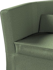 Potah na křeslo IKEA Ektorp Tullsta barva zelená látka pletený vzor