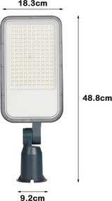 Brilagi -LED Venkovní pouliční lampa s kloub. URBANLIGHT LED/100W/230V antr IP65