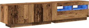TV stolek s LED old wood 180x35x40 cm kompozitní dřevo 3329163