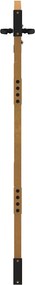 Zahradní branka 85 x 150 cm corten ocel bambusový design 153235