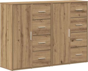 Servírovací skříň 2 ks Artisanový dub 60 x 31 x 84 cm 3334312