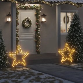 Vánoční světelná dekorace s hroty Hvězda 115 LED diod 85 cm - Default Title