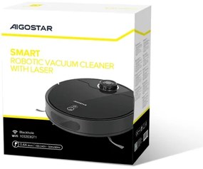 Aigostar - Chytrý robotický vysavač 12W/230V Wi-Fi černá