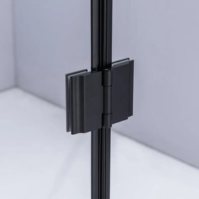 BPS-koupelny Čtvercový sprchový kout ZES KZ1390B BL 90x90 černá/transparent - bez vaničky