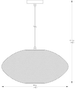 Zuma Line A8032L-GD - Lustr na lanku ORION 1xE27/40W/230V zlatá