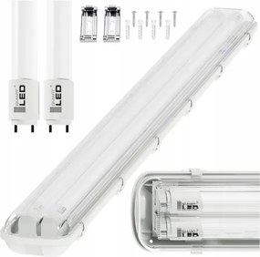 LED Technické zářivkové svítidlo T8 2xG13/20W/230V 6500K 120 cm IP65 bílá