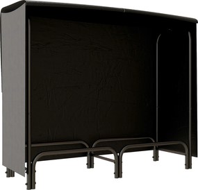 Stojan na palivové dřevo Outsunny 120x36x99 cm Stojan na palivové dřevo s taškou z plátna 600D Oxford vodoodpudivý potah na zahradní terasu kovový če…