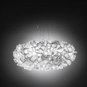 Slamp Clizia large, závěsné designové svítidlo z Opalflexu s bílým okrajem, 4x12W E27, prům. 78cm