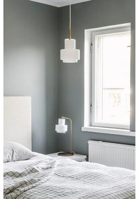 Stolní lampa Multi, bílá / mosaz