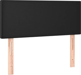 Box spring postel s matrací černá 90x200 cm umělá kůže 3140981