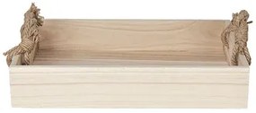 Dřevěný podnos 37*25*7 cm Clayre &amp; Eef 6H1762