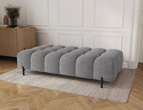 Ferivo prošívaná taška na nohách, šedá Bouclé