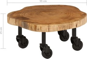 Konferenční stolek masivní akáciové dřevo 60 x 55 x 25 cm 244950