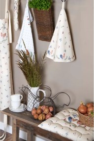 Kulatá utěrka Chicken and Rooster – 80 cm
