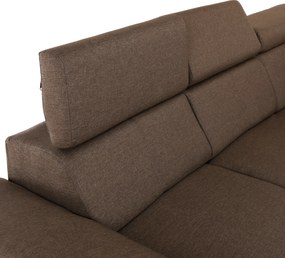 Sedací souprava, látka šedohnědá Taupe, SEGORIA LUX