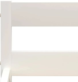 Rám postele bílý masivní borové dřevo 90 x 200 cm 283184