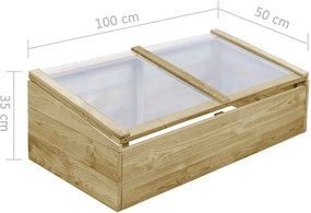 Pařeniště 2 ks impregnovaná borovice 100 x 50 x 35 cm 3055329