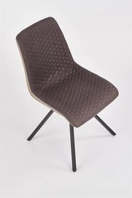 K394 krzesło brązowy / beżowy (2p=4szt)