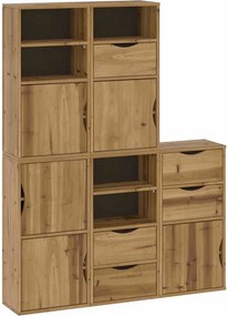Boční skříňky 5 ks "ODDA" 40x24x79 cm Borovicový masiv 3365356