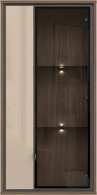 Závěsná vitrína VK-2KS/LF - 59x119x32 cm