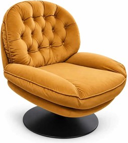 LuxuryForm DESIGN Relaxační otočné křeslo LUNA - medové