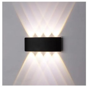 Top Light | Top Light - LED Venkovní nástěnné svítidlo RAY LED/8W/230V IP44 4000K černá | TP1767