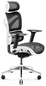 JAN NOWAK Kancelářská ergonomická židle Kommodus: bílo-černá