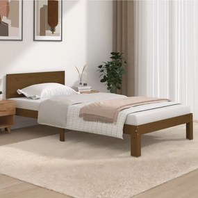 vidaXL Rám postele masivní borovice 100 x 200 cm [810487] Barva: medová hnědá