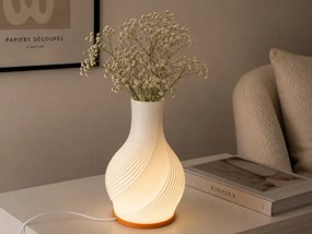 Verk Group Led stolní lampa vaza 2 v 1, dekorativní, s nastavitelnou jasností, 3 barvy, vnitřní osvětlení
