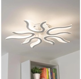 Brilagi - LED Stmívatelný přisazený lustr TWIST LED/65W/230V 3000-6500K bílá +DO BG-J3317/W