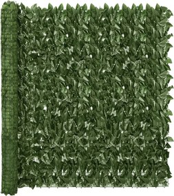 Balkonová zástěna s tmavě zelenými listy 300 x 150 cm 3216424