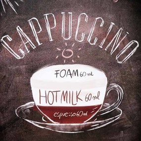 Kovová cedule Cappuccino