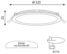 LED podhledové svítidlo McLED TORO R21 TR225-21W4000K-W-EN neutrální bílá ML-412.017.33.0