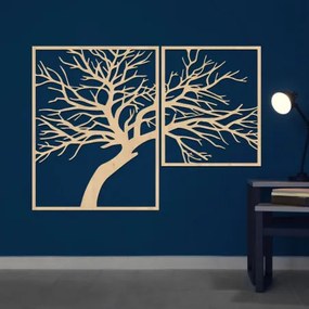Dvoudílný dřevěný obraz Strom života - harmonie a elegance | SENTOP PR0221