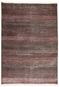 Diamond Carpets India, Ručně vázaný kusový koberec Diamond DC-MCN Black/rust, 140x200, červená, chodba / předsíň