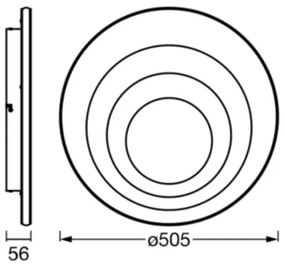 Osram - LED Stropní svítidlo ORBIS SPIRAL LED/42W/230V pr. 50,5 cm