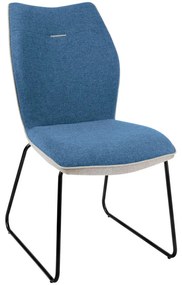 XXXLutz ŽIDLE, modrá, černá Novel - Jídelní židle - 000069012002