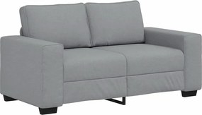 3dílná sedací souprava s poduškami světle šedá textil 3324649