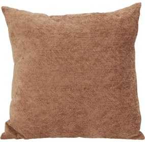 Polštářek Chenille Warm Brown, 45 x 45 cm